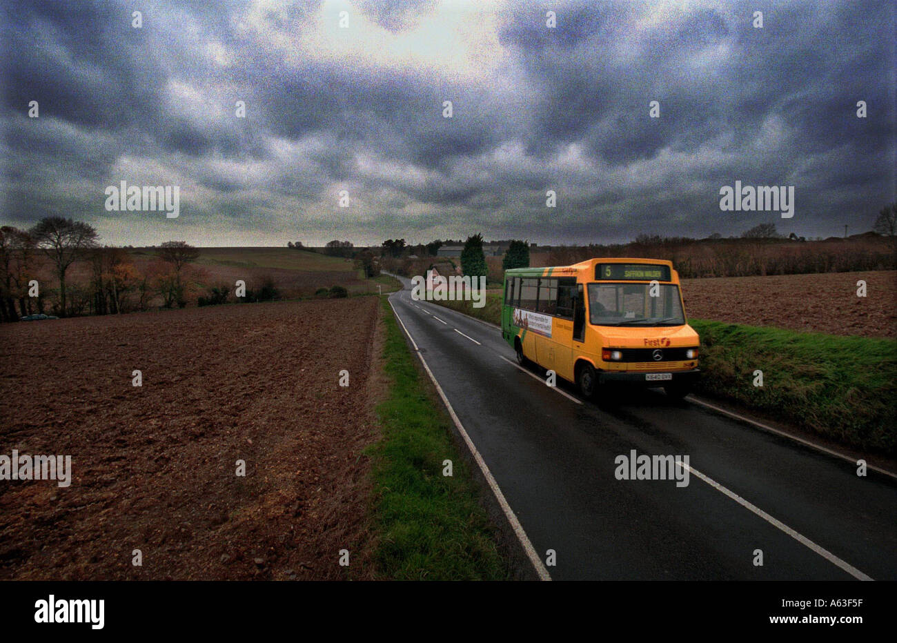 Rural Bus service. Seen here travelling between Saffron Walden and ...