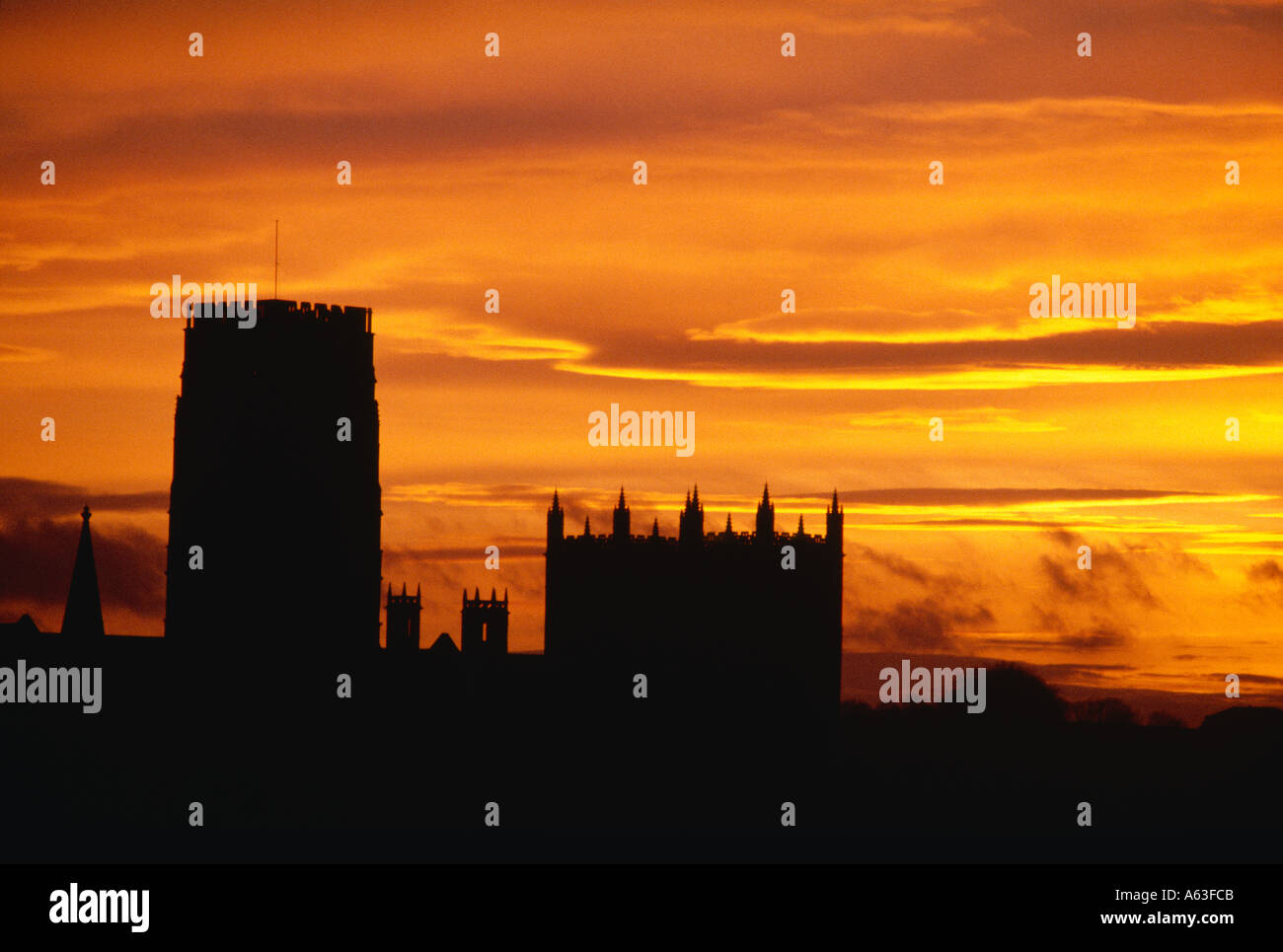 Durham cathedral at sunset hi-res stock photography and images - Alamy
