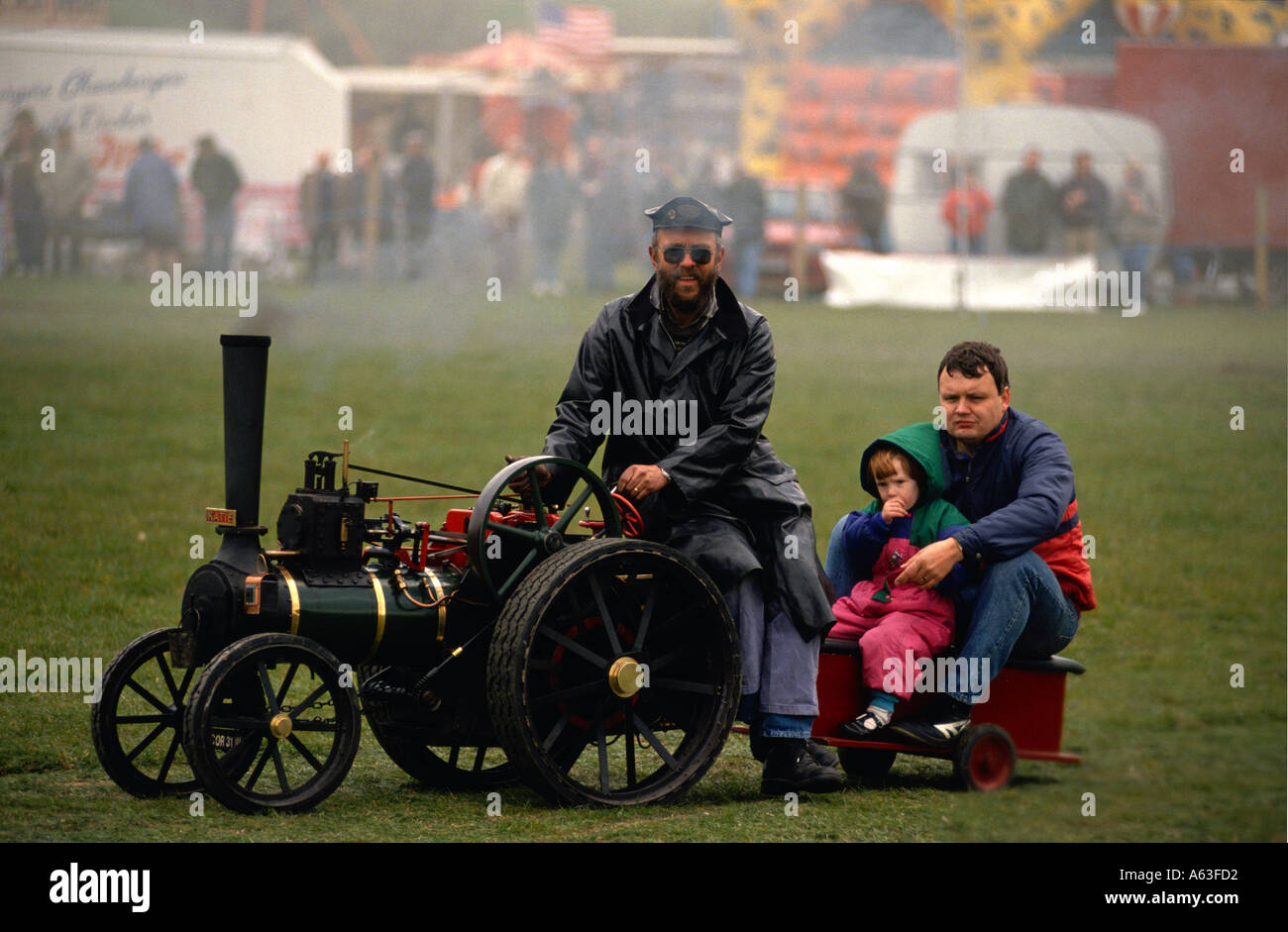 Model steam engine at Rally England Stock Photo - Alamy