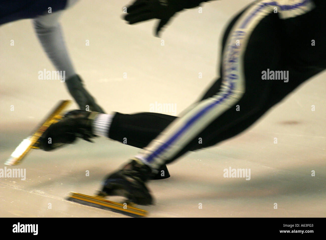 Short track speed skating Stock Photo - Alamy