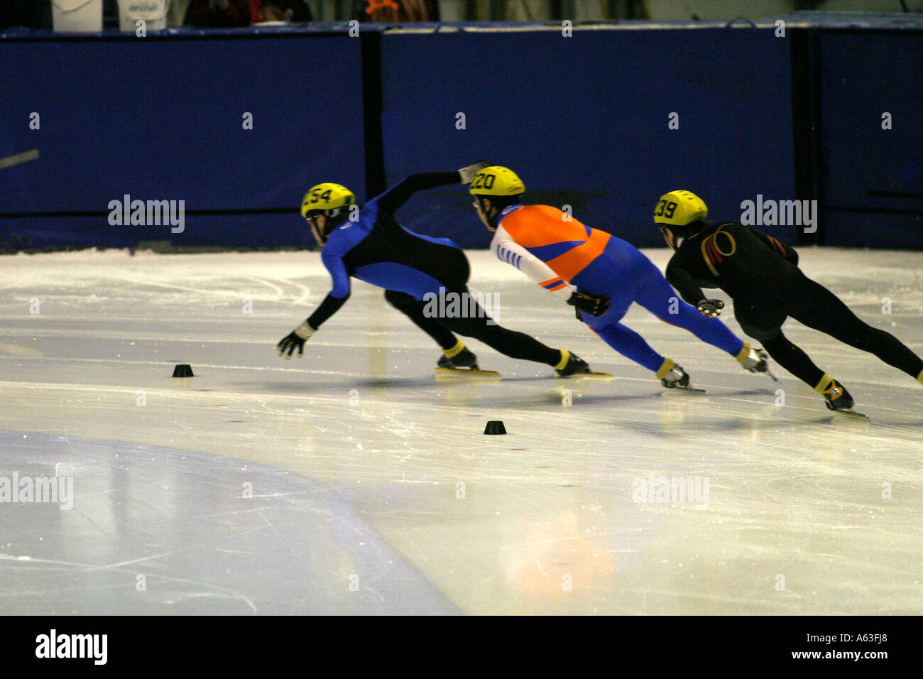 Short track speed skating Stock Photo - Alamy