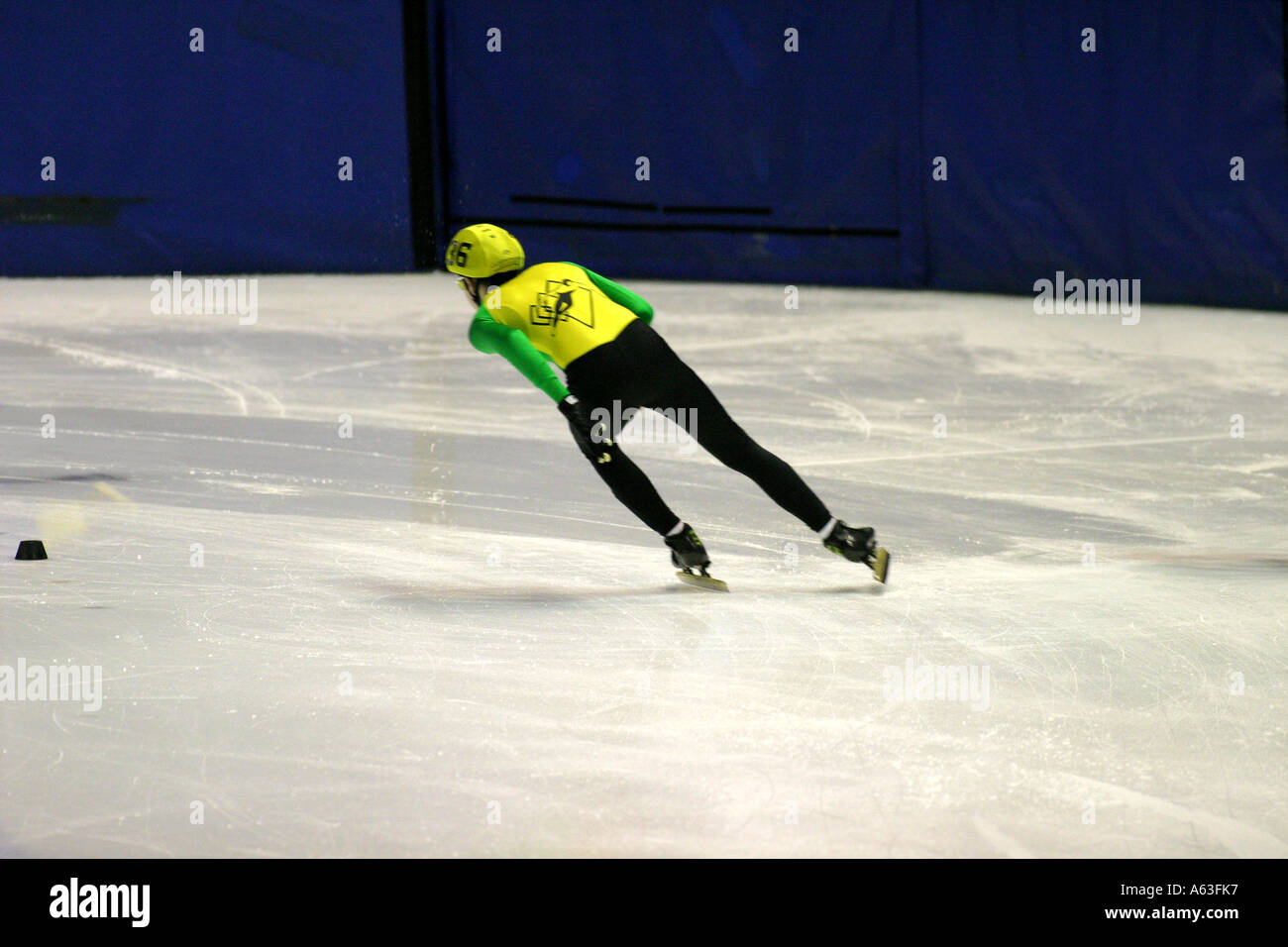 Short track speed skating Stock Photo - Alamy