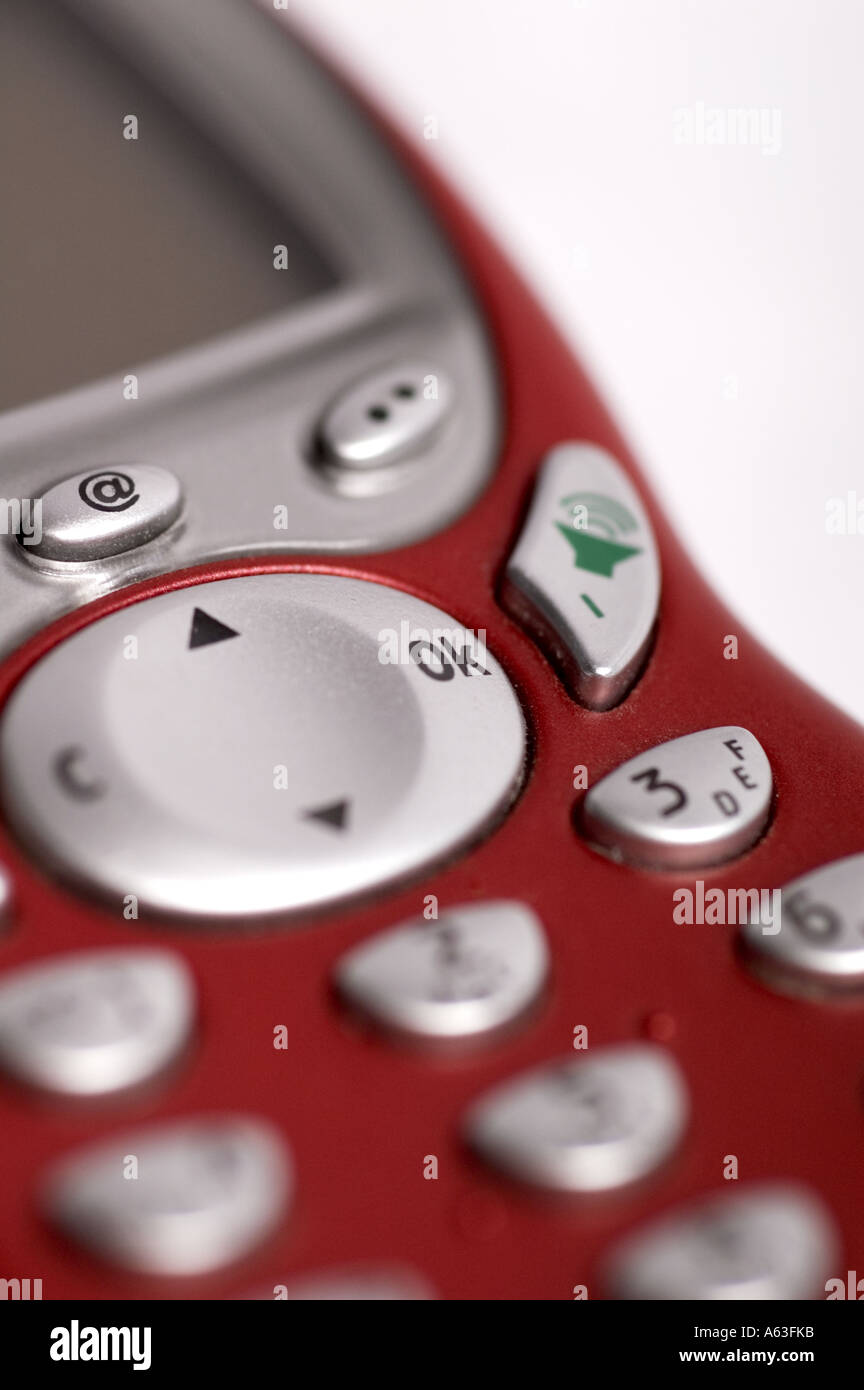 red mobile phone Stock Photo - Alamy
