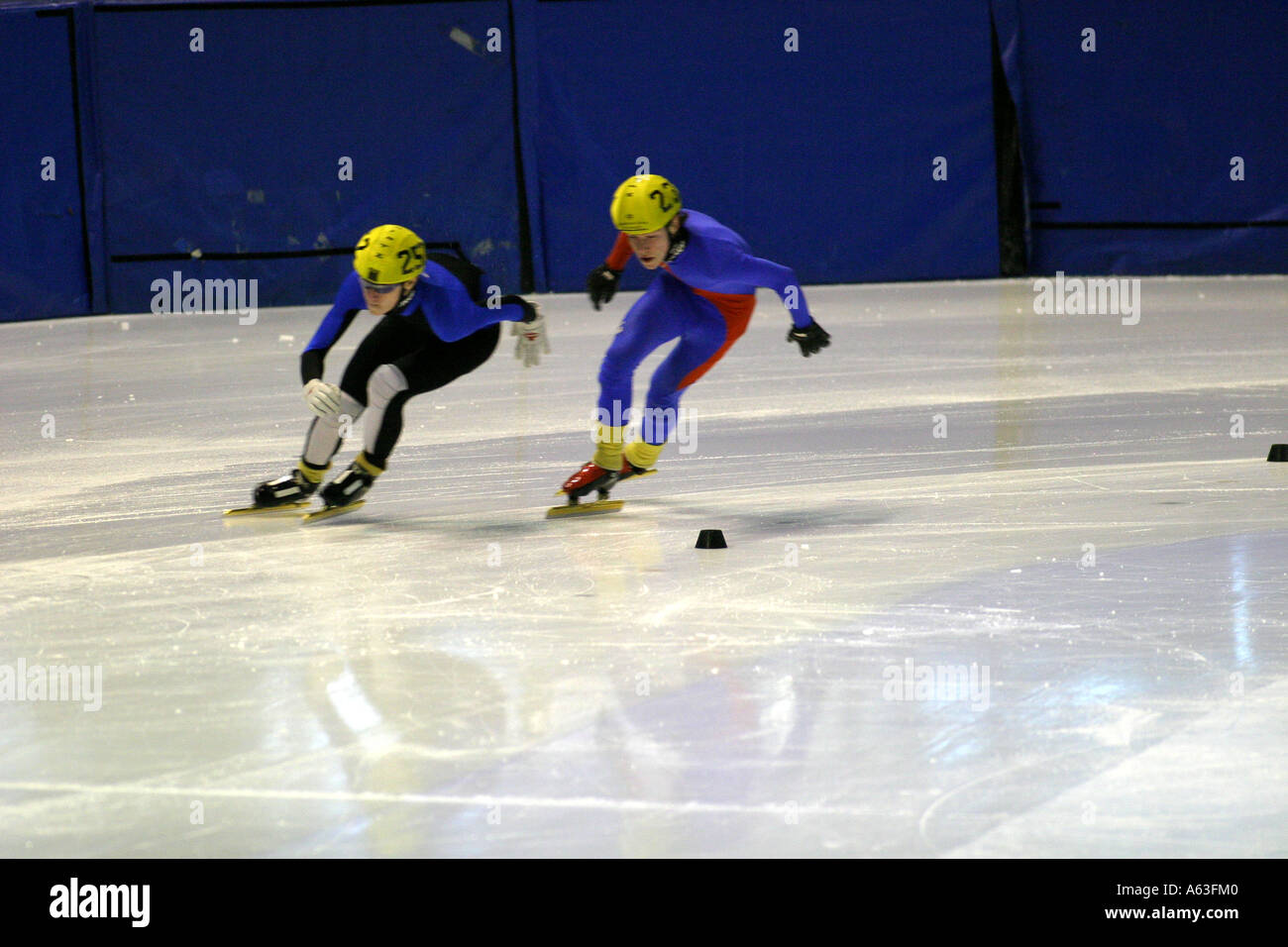 Short track speed skating Stock Photo - Alamy