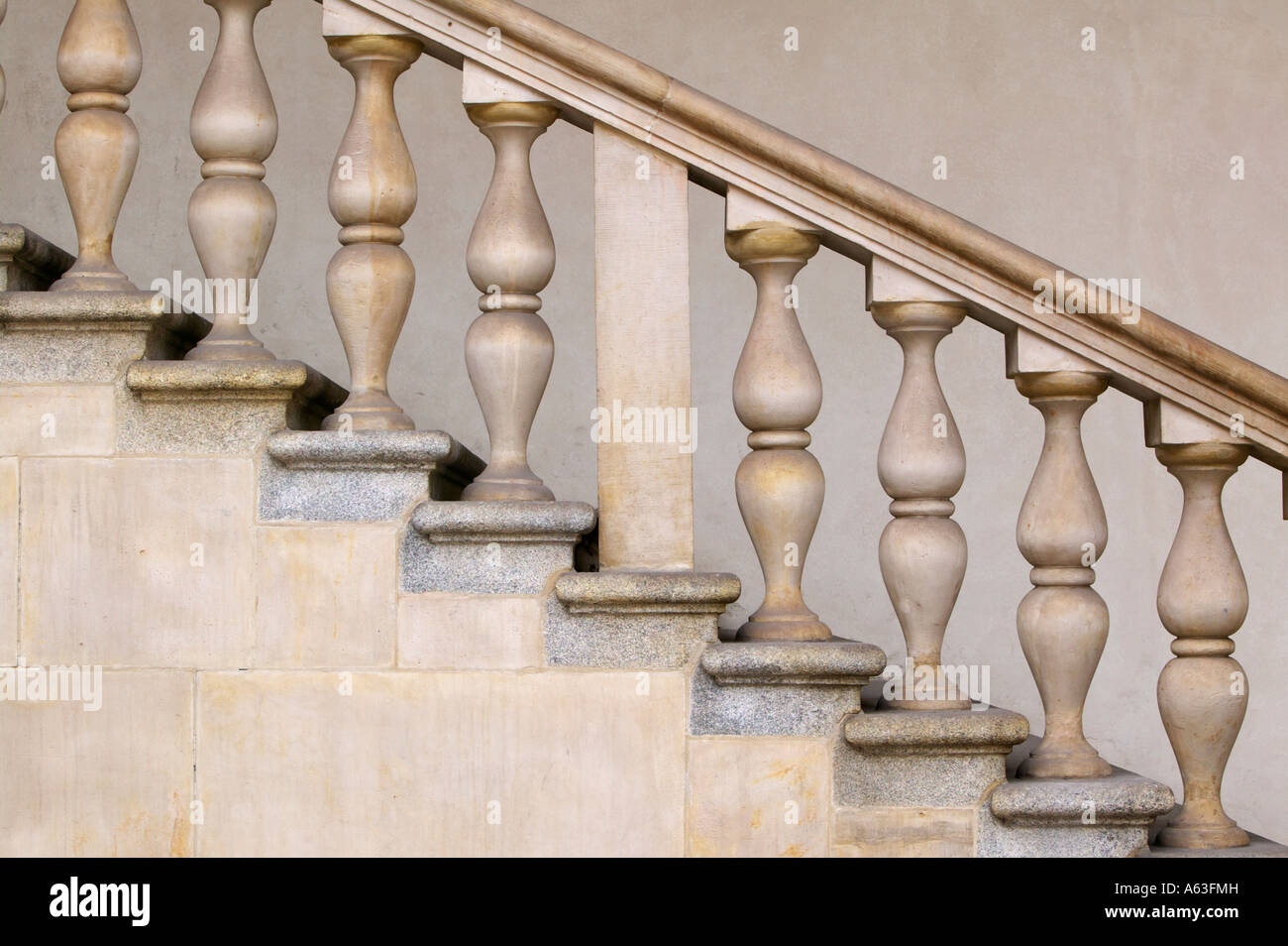 Balustrade in the castle courtyard, Wawel Hill, Krakow, Poland Stock ...