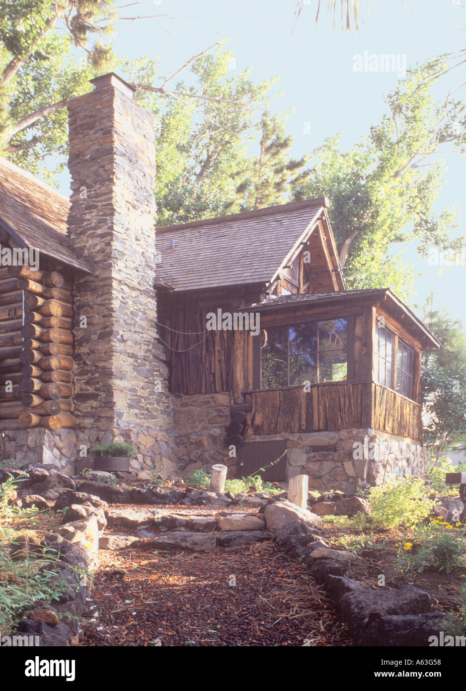 Watson Cabin, Tahoe City, California Stock Photo - Alamy