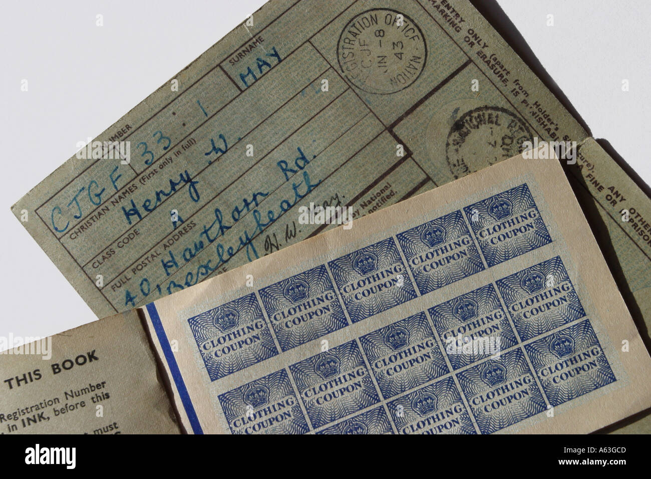 National identity card uk ww2 High Resolution Stock Photography and ...