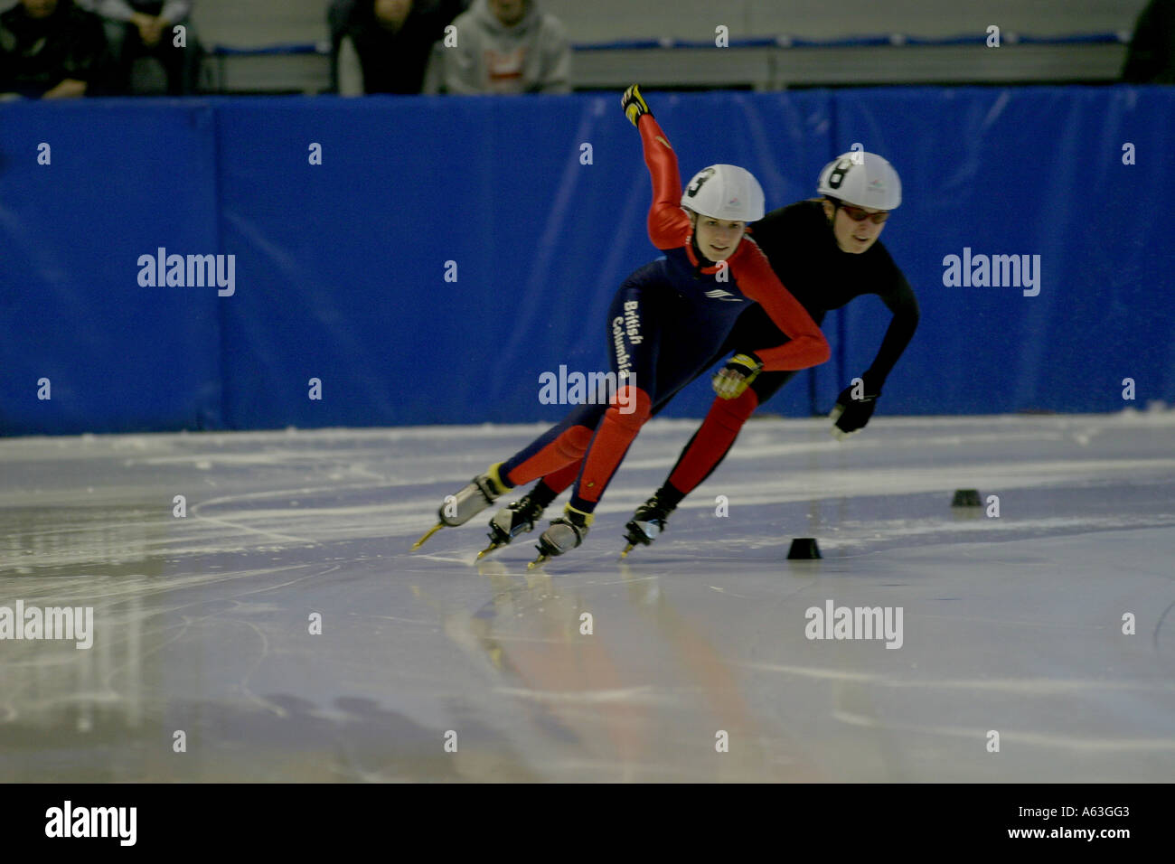 Short track speed skating Stock Photo - Alamy