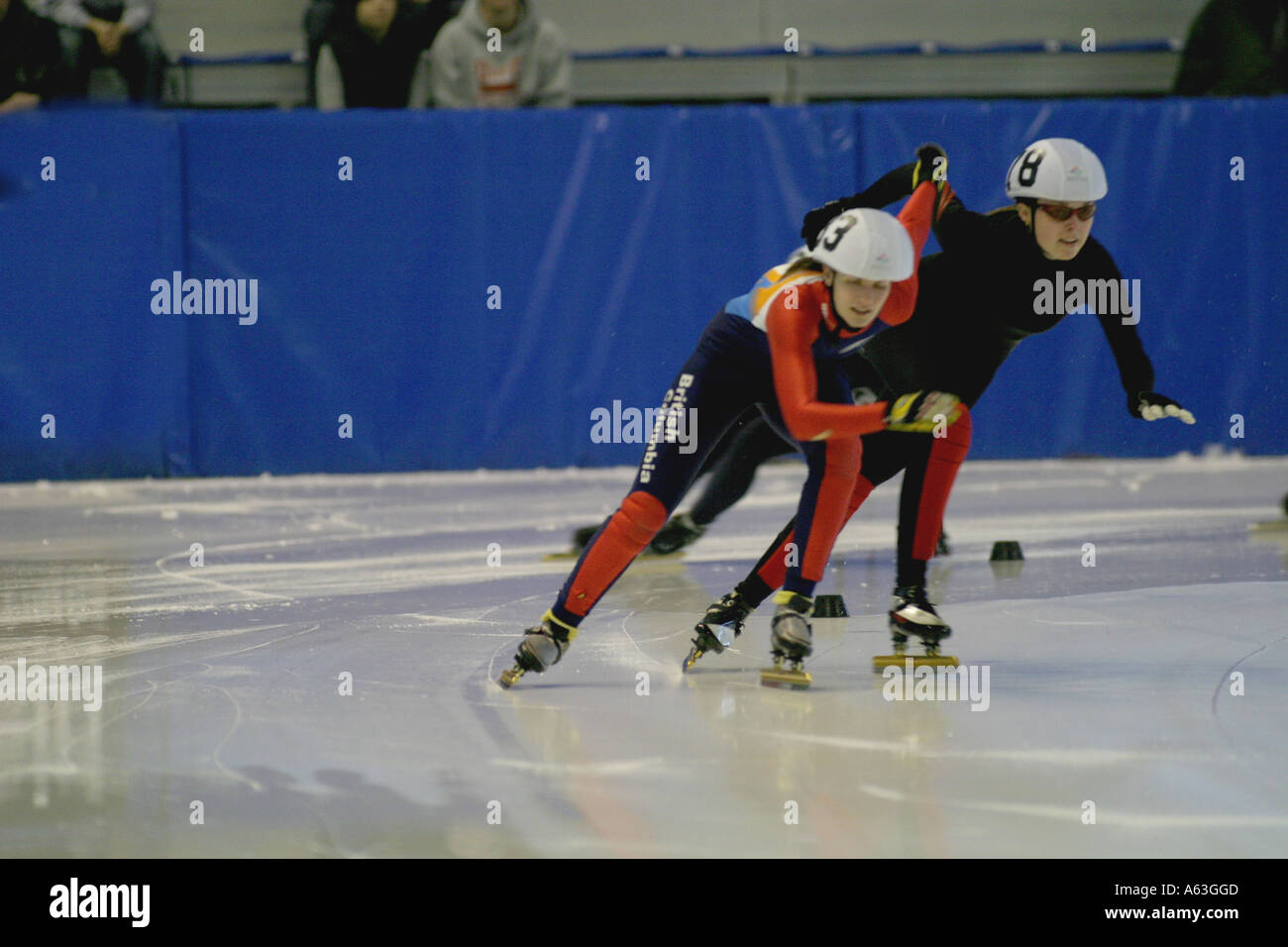 Short track speed skating Stock Photo - Alamy