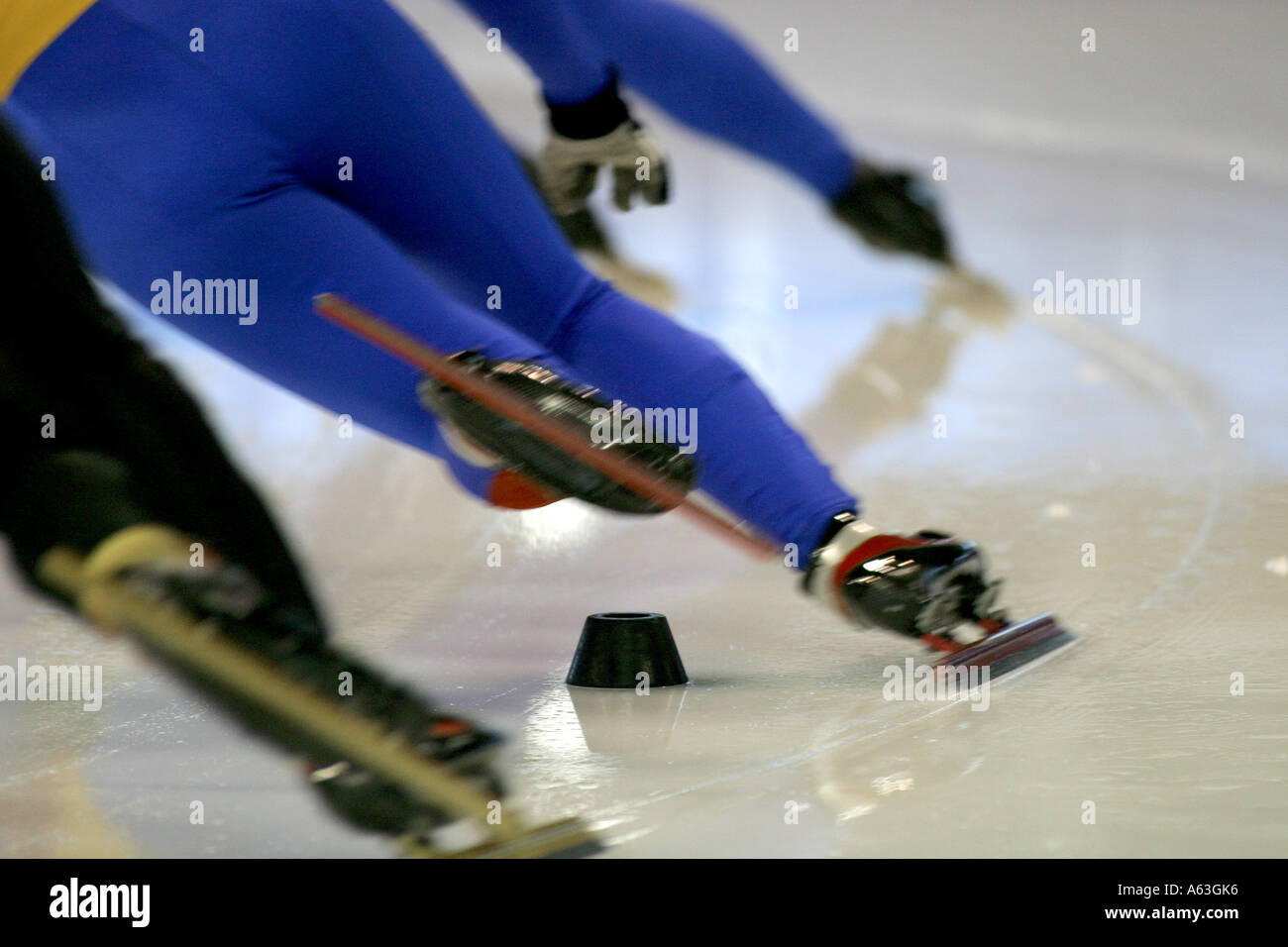 Short track speed skating Stock Photo - Alamy