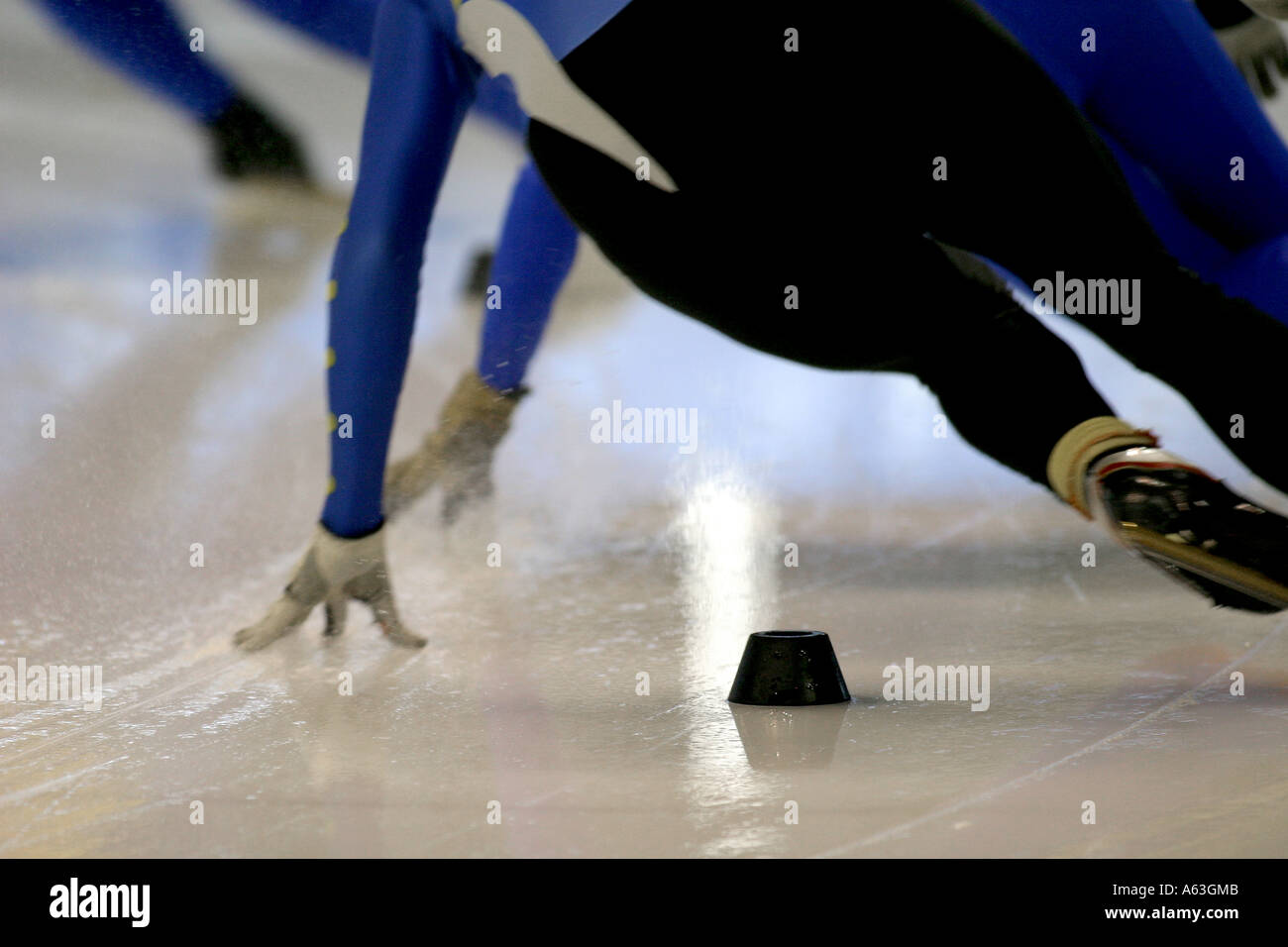 Short track speed skating Stock Photo - Alamy