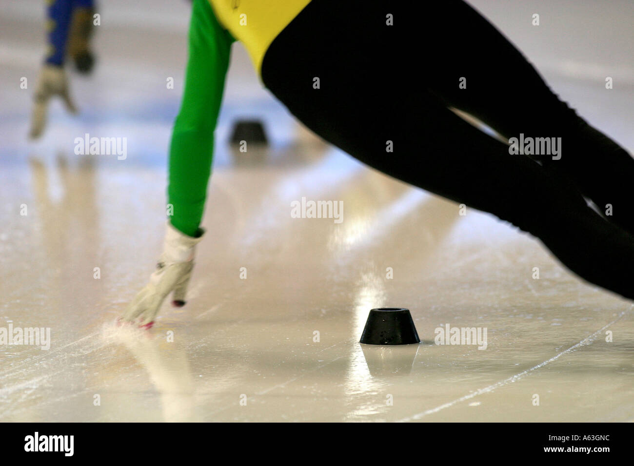 Short track speed skating Stock Photo - Alamy