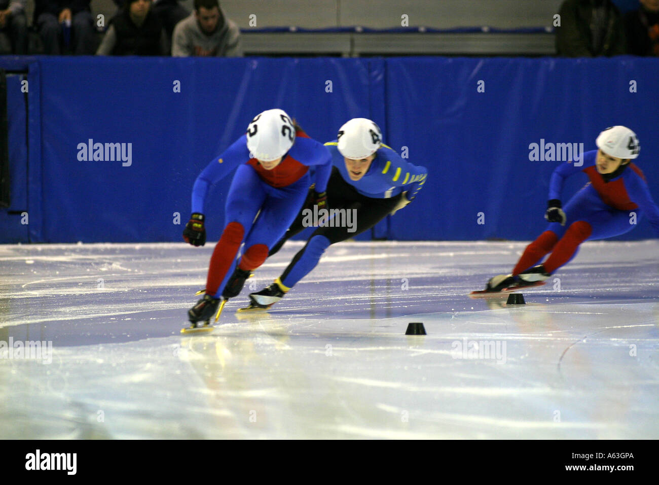 Short track speed skating Stock Photo - Alamy