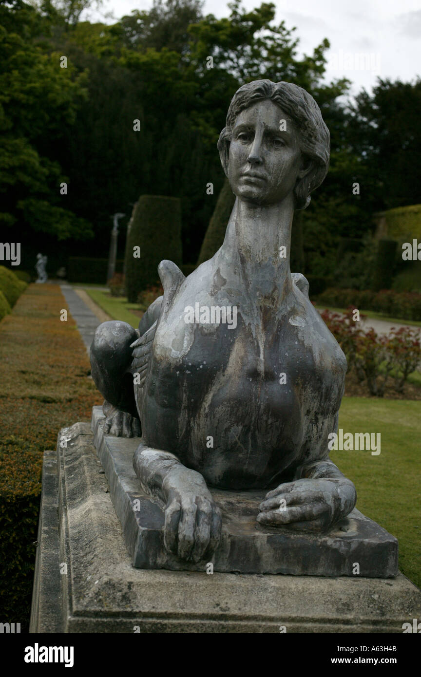 Sphinx statue in lower water terrace Stock Photo - Alamy