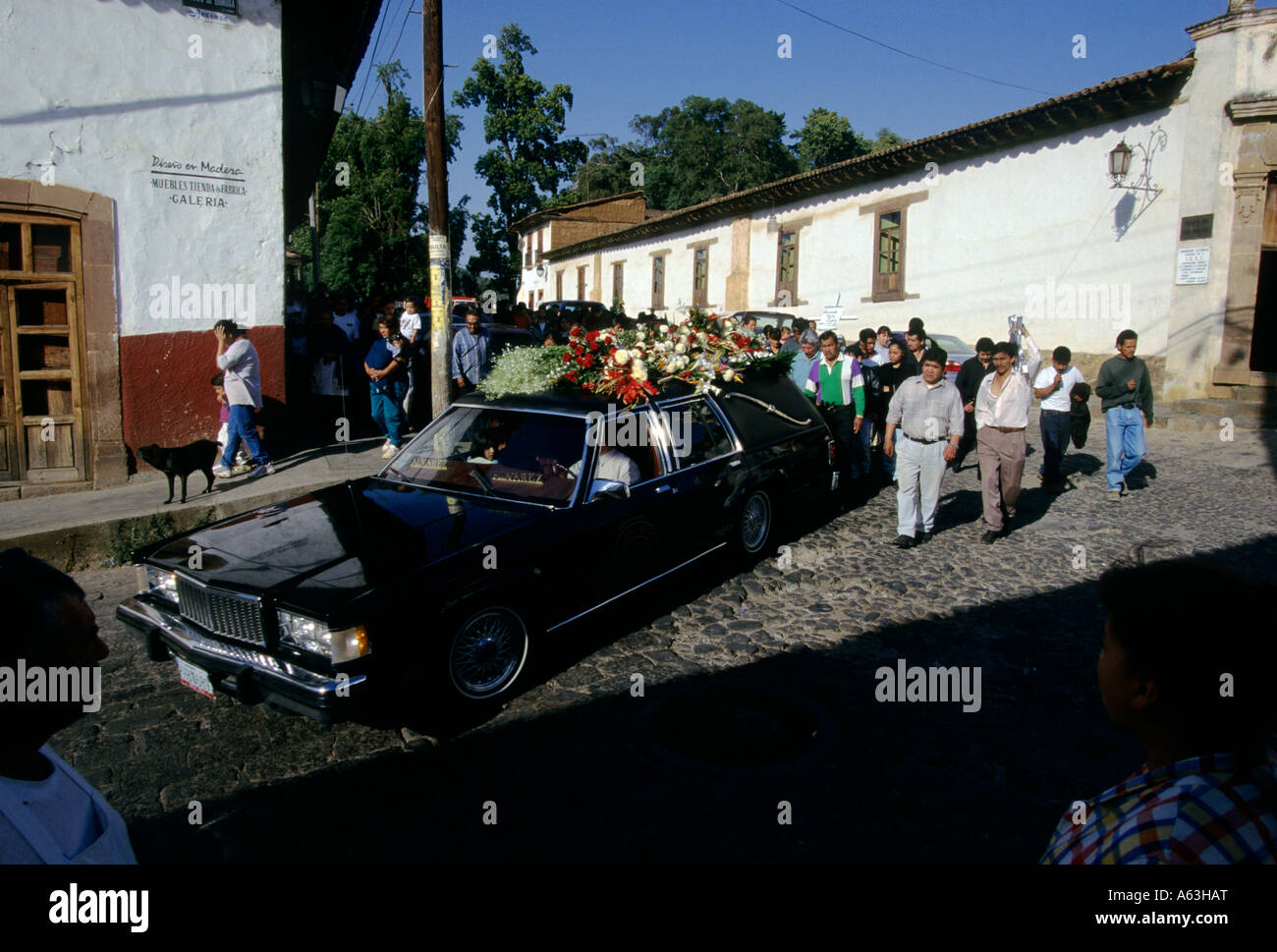 A funeral procession in Patzcuaro, Mexico Stock Photo - Alamy