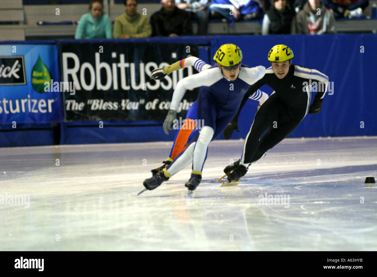 Short track speed skating Stock Photo - Alamy