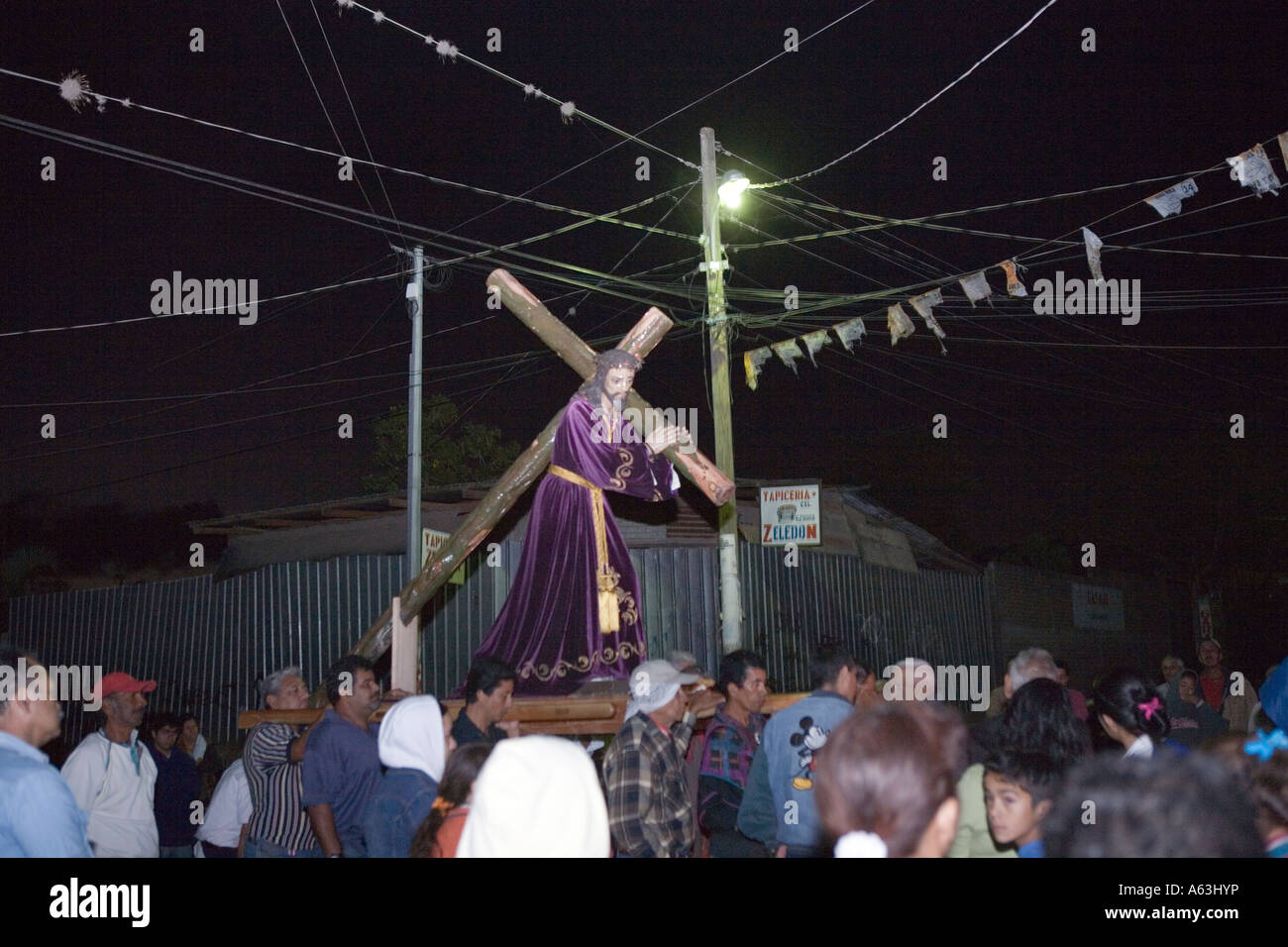 First Friday of Lent parade through streets with Jesus on crucifix ...