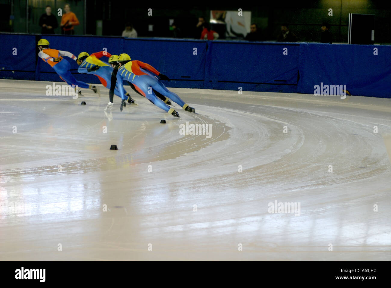 Short track speed skating Stock Photo - Alamy