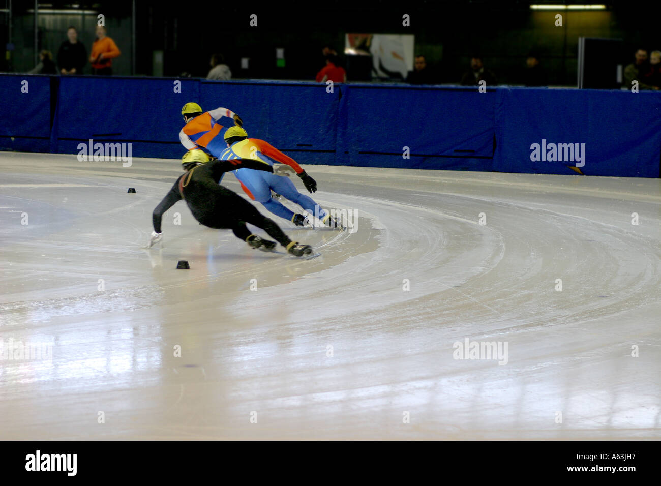 Short track speed skating Stock Photo - Alamy