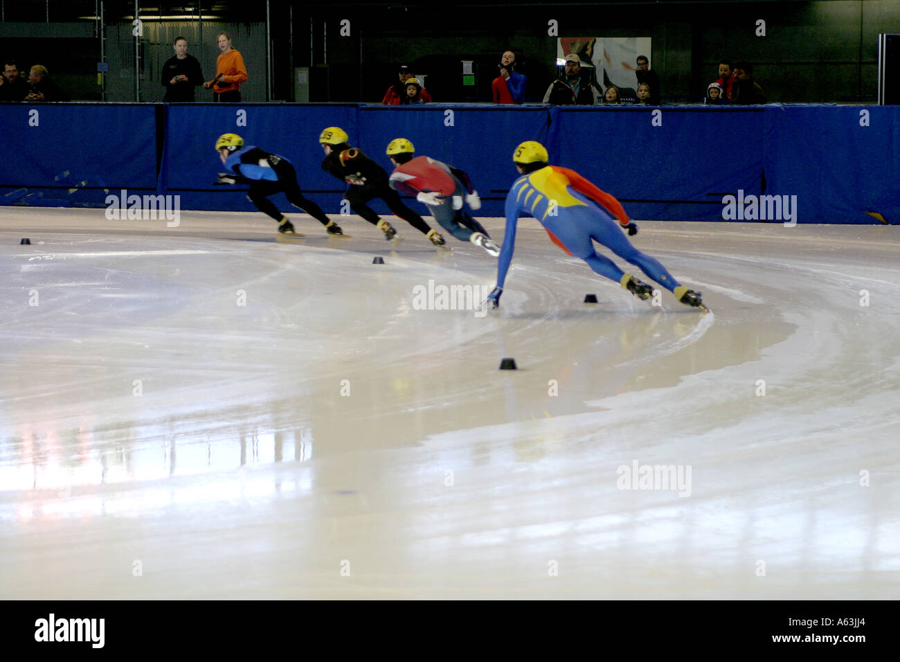 Short track speed skating Stock Photo - Alamy