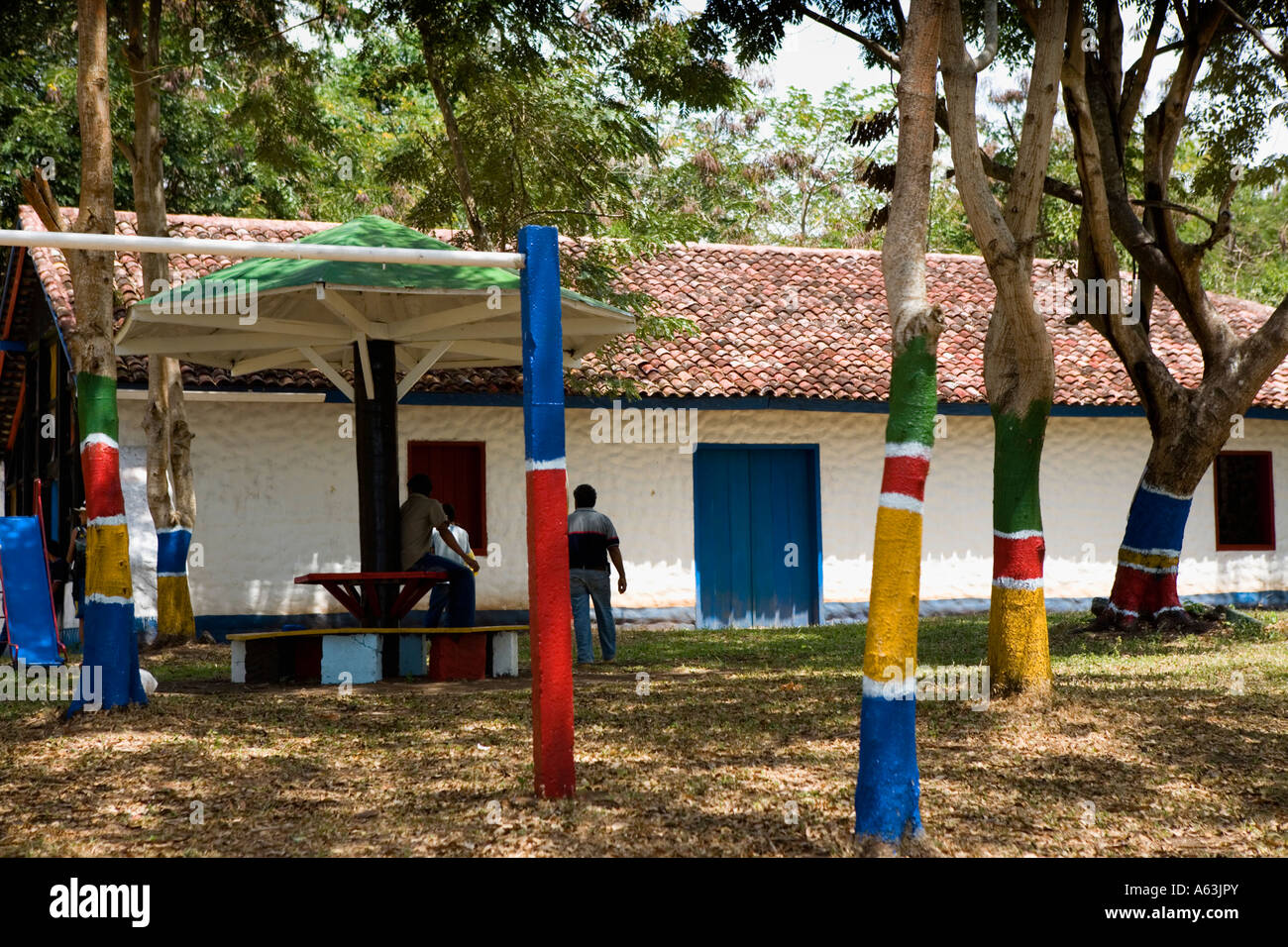 Side of Iglesia Nuestra Senora Isla Mancarron Solentiname Islands ...