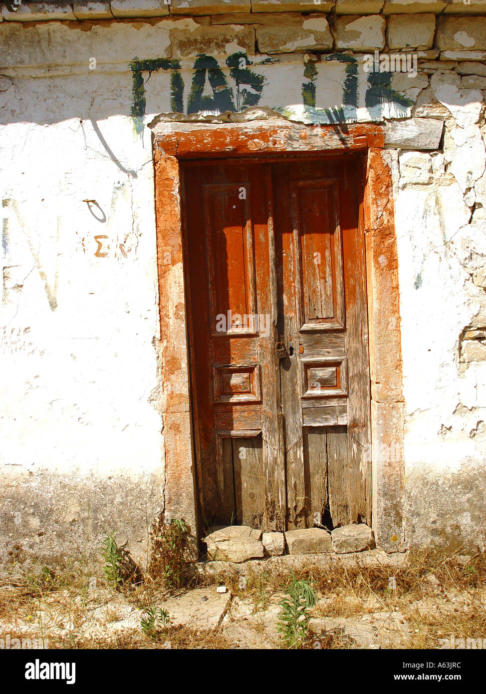 Wooden Shutter, Paxos, Greece Stock Photo - Alamy
