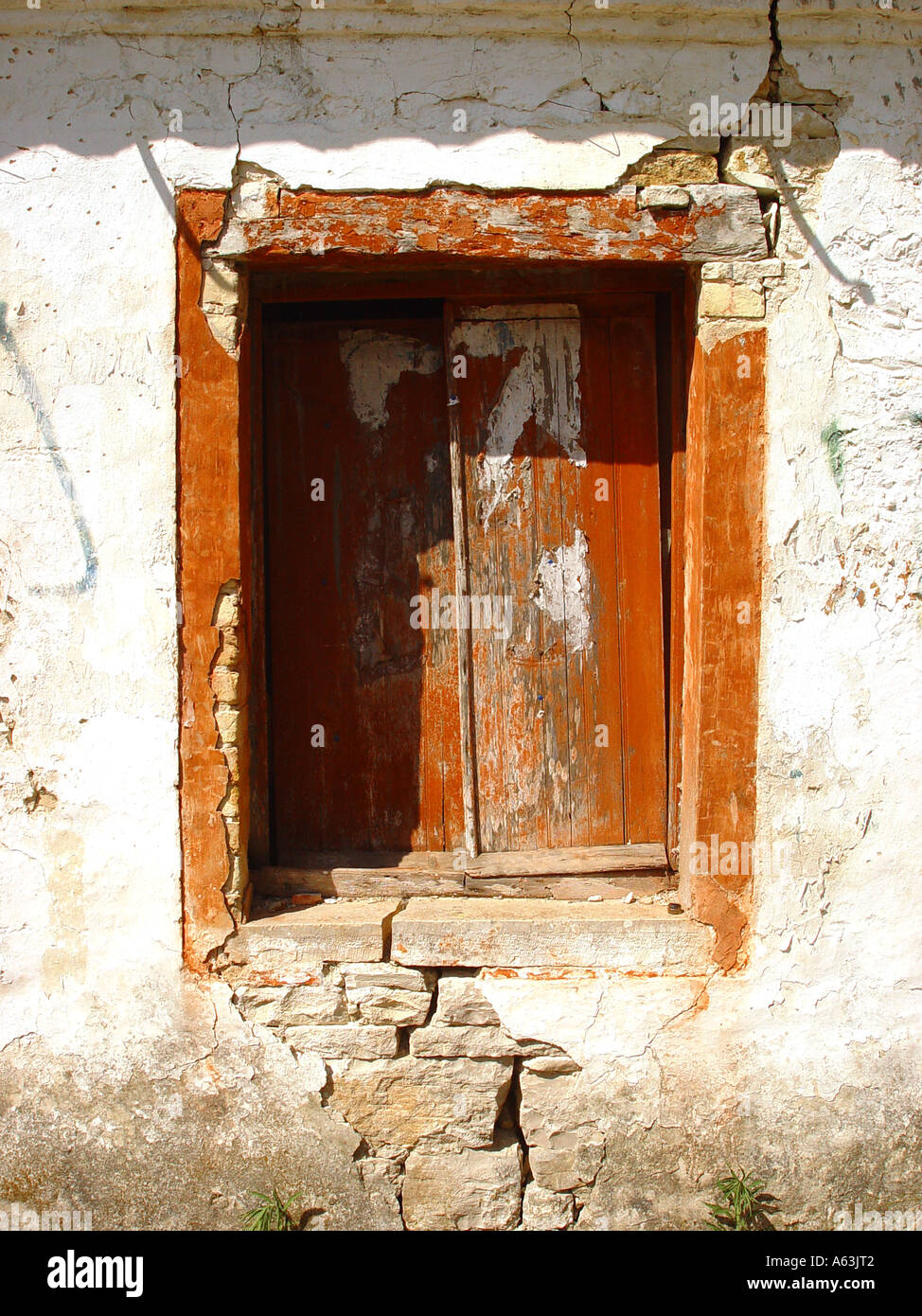 Wooden Shutter, Paxos, Greece Stock Photo - Alamy