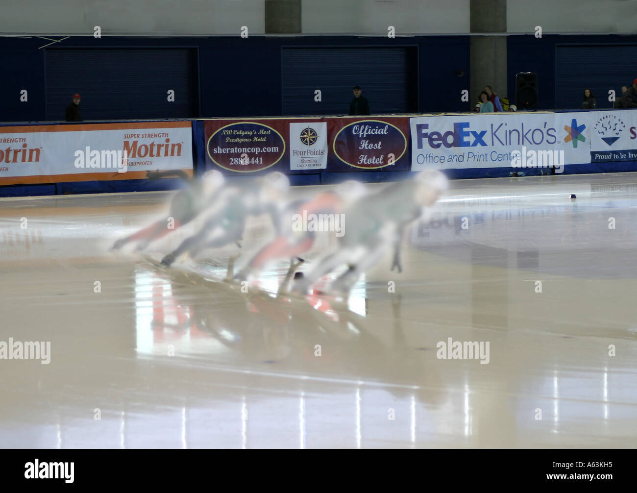 Short track speed skating Stock Photo - Alamy