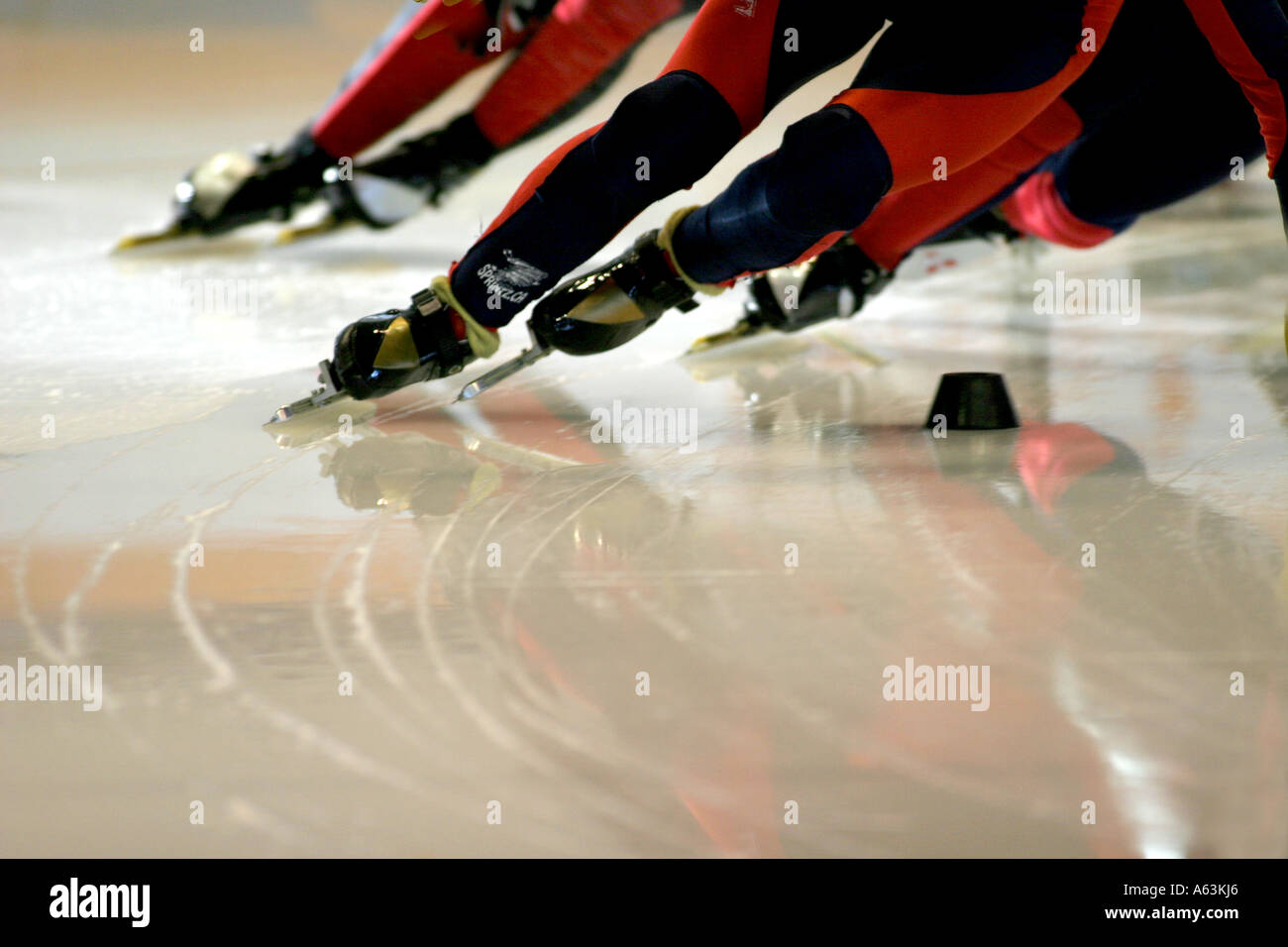 Short track speed skating Stock Photo - Alamy