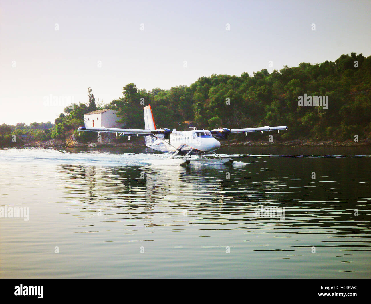 Sea Plane, Paxos, Greece Stock Photo - Alamy