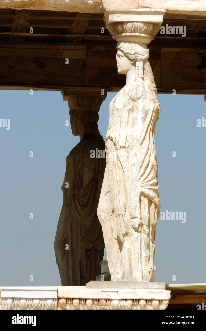 Erechtheion with the Caryatids the second largest temple on the ...