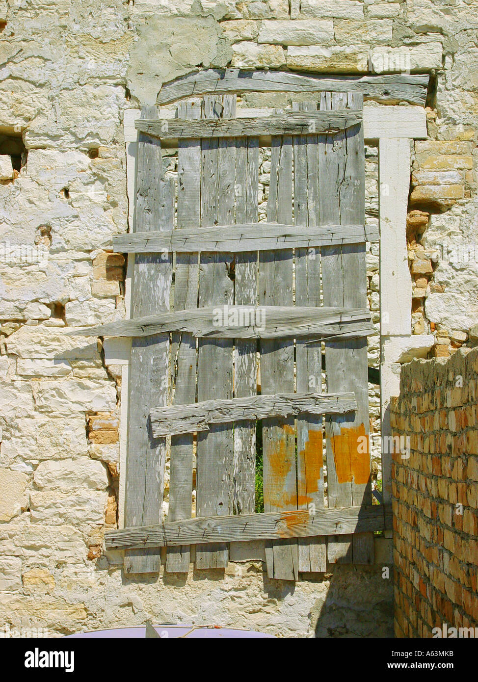 Wooden Shutter - Paxos - Greece Stock Photo - Alamy