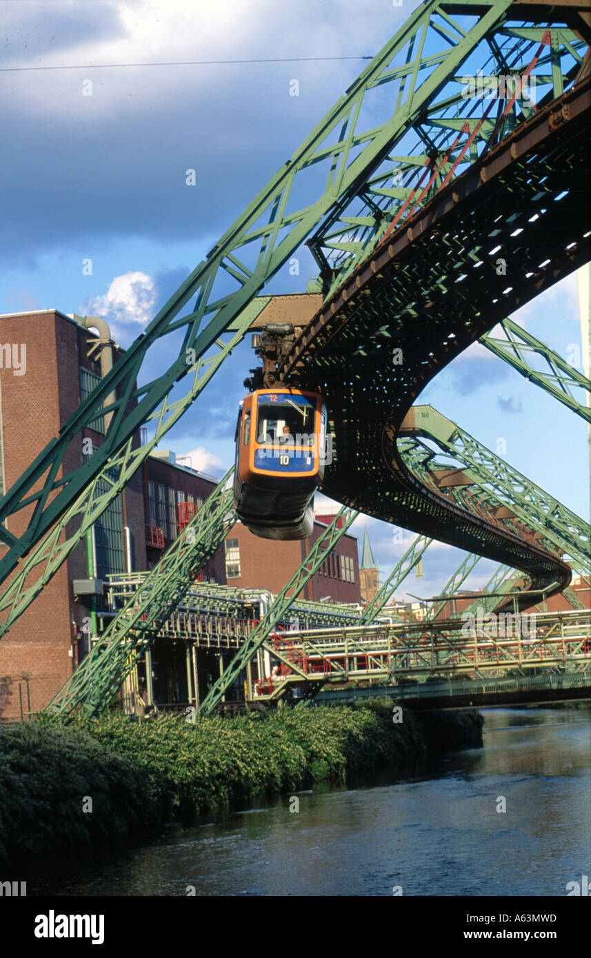 Wuppertal Monorail, Germany Stock Photos & Wuppertal Monorail, Germany ...
