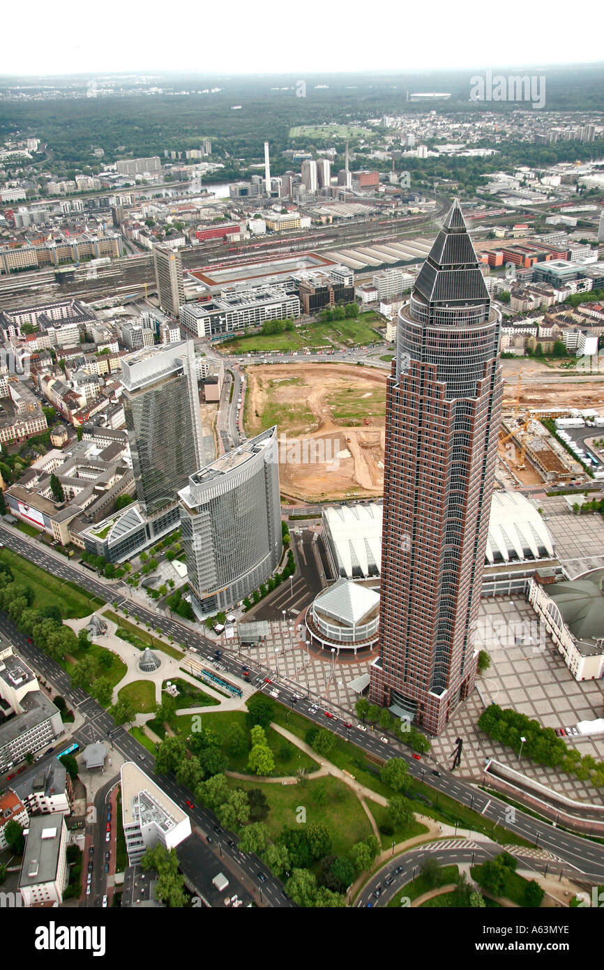 Buildings in city, Messeturm, Frankfurt, Hesse, Germany Stock Photo - Alamy