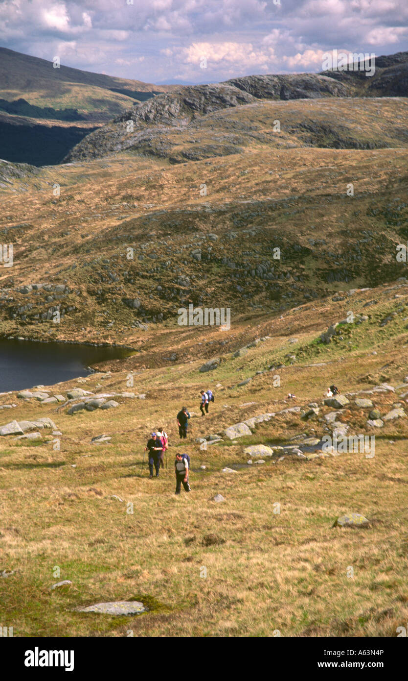 Galloway landscape Newton Stewart walking festival walkers walking up ...