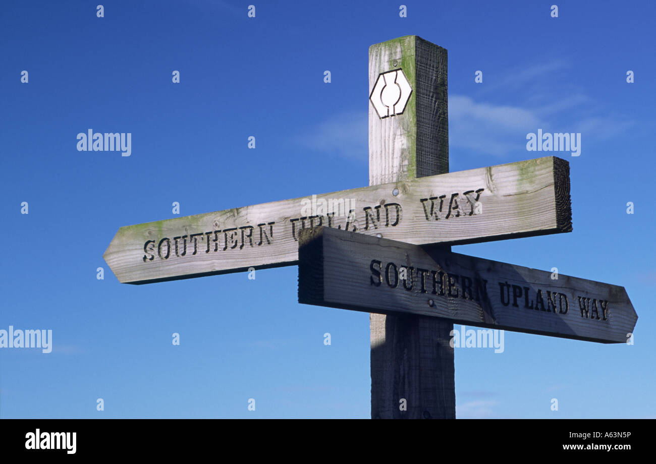 Direction sign on long distance walk hi-res stock photography and ...