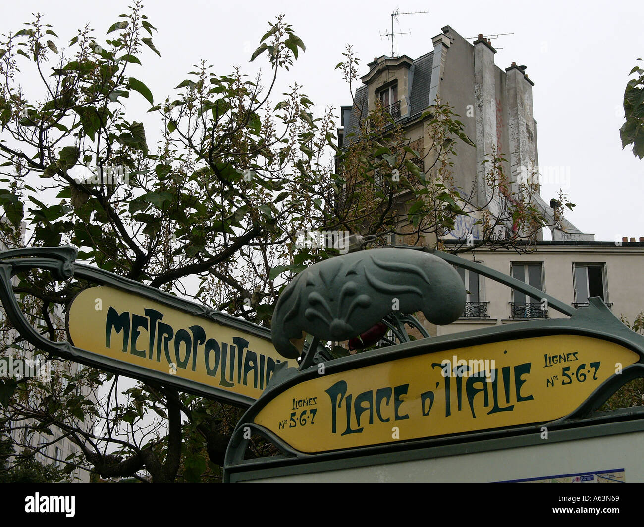 parisian signs Stock Photo - Alamy