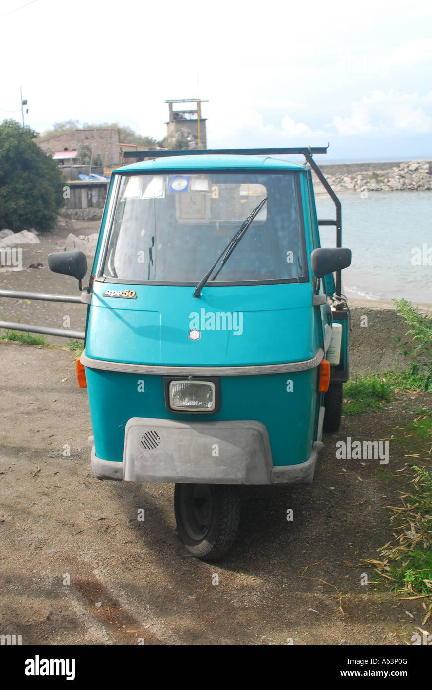 Ape Van Marina di Puolo Italy Stock Photo - Alamy