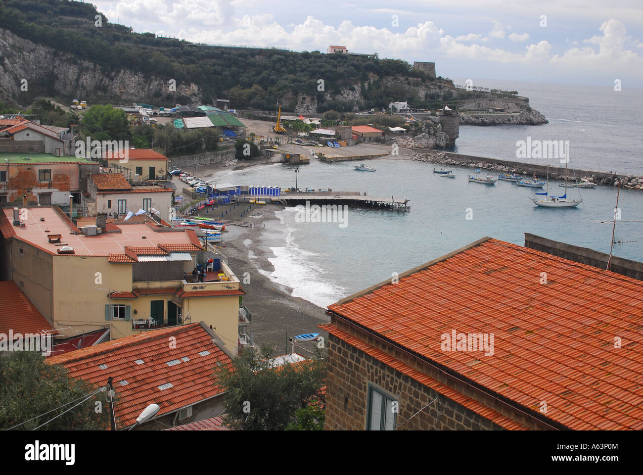 Marina di Puolo Italy rooftops Stock Photo - Alamy