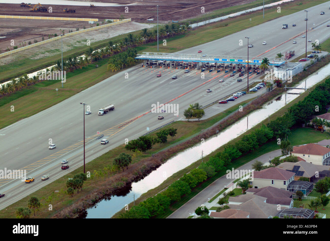 Florida s turnpike toll plaza booth expressway highway tolls Ronald ...