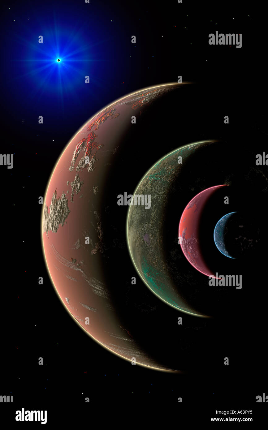 Outer planets to scale hi-res stock photography and images - Alamy