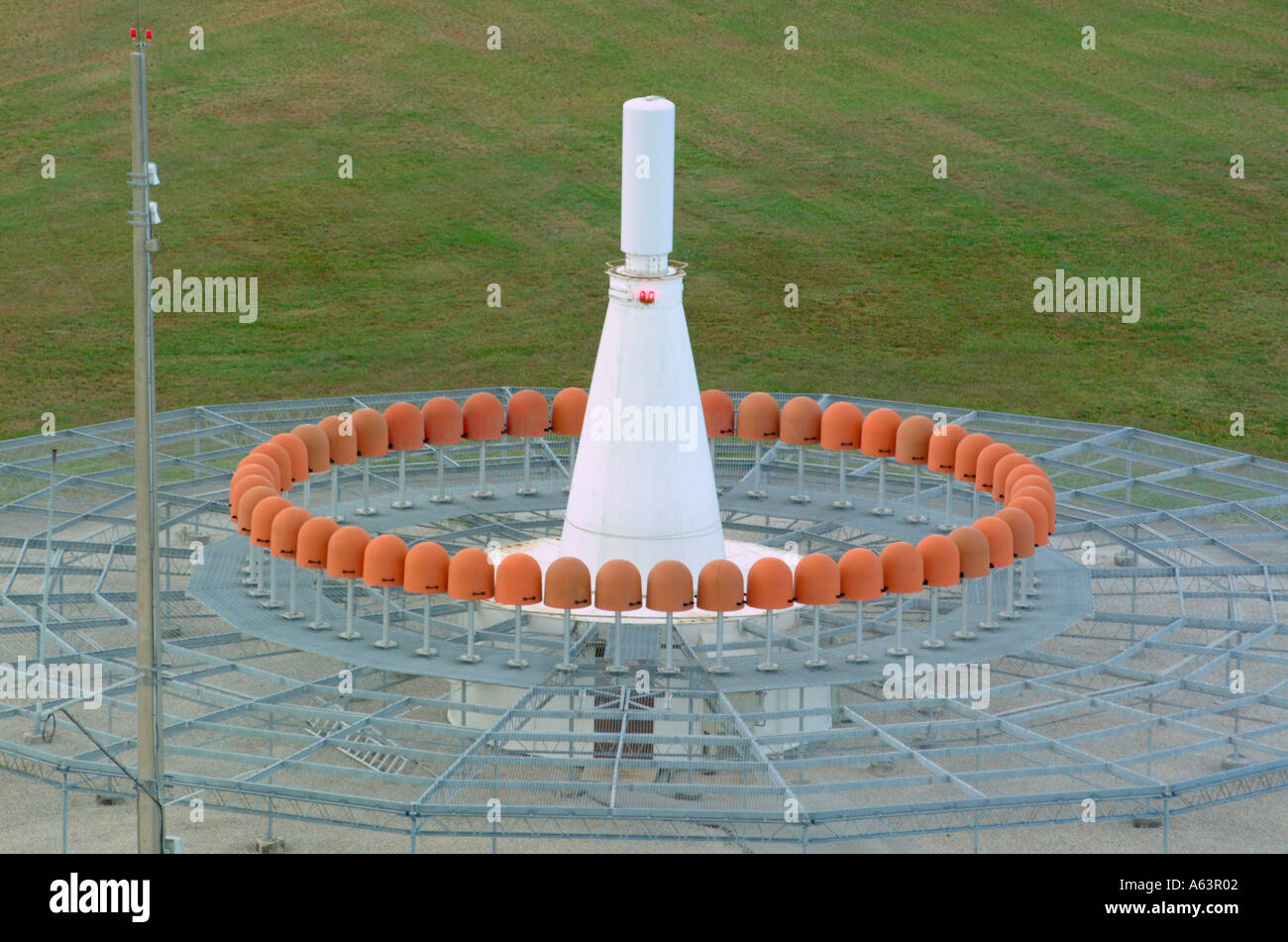 Radio transmitting array at airport radar equipment direction finding ... Radio transmitting array at airport radar equipment direction finding ...