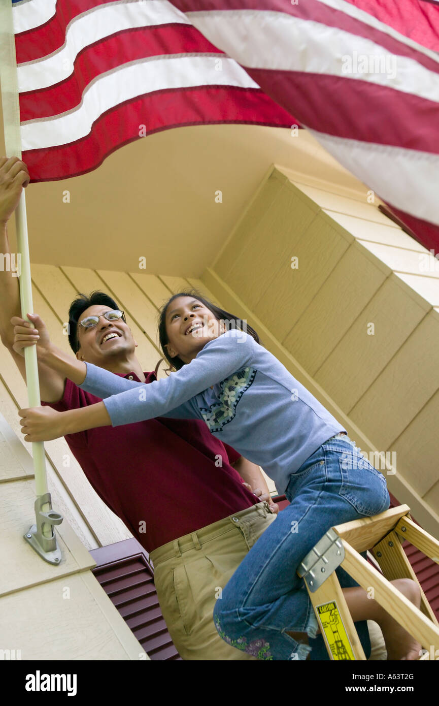 American US Flag at Home Stock Photo - Alamy