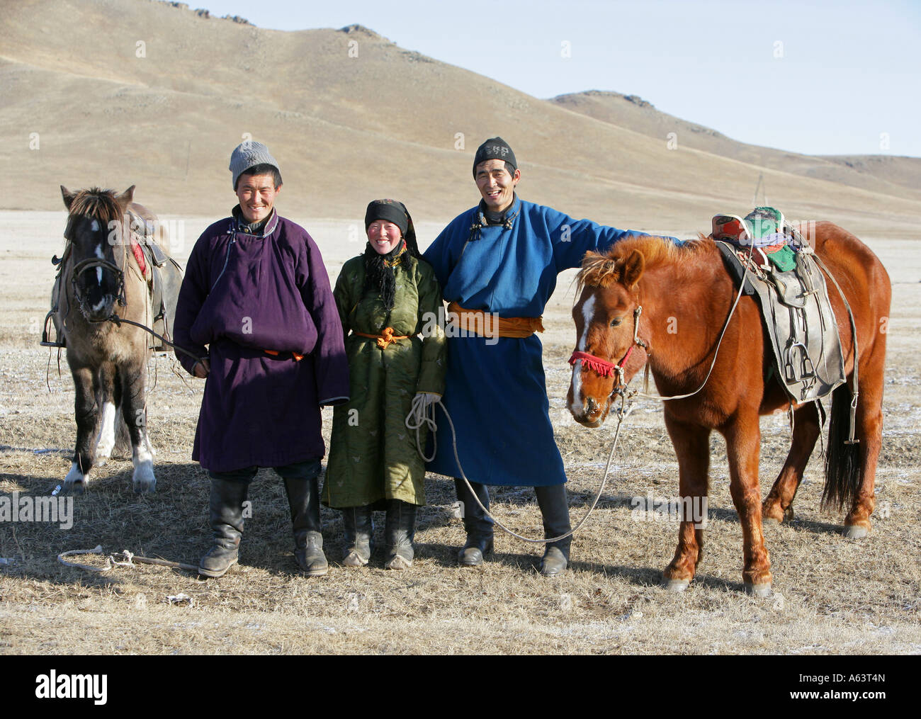 Mongol woman horse hi-res stock photography and images - Alamy
