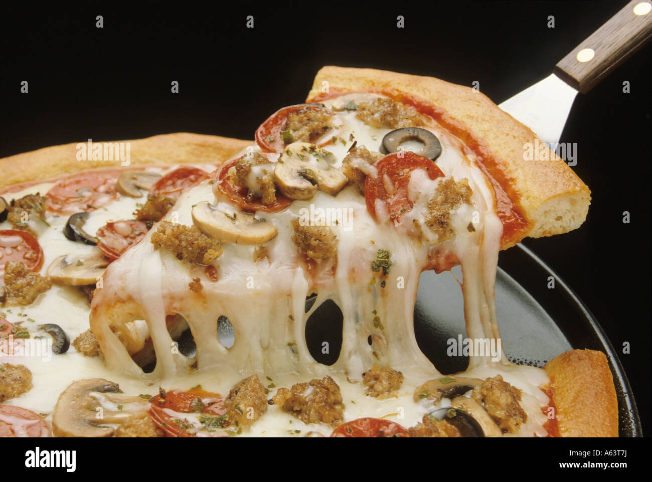 Cheese pizza stringy hi-res stock photography and images - Alamy