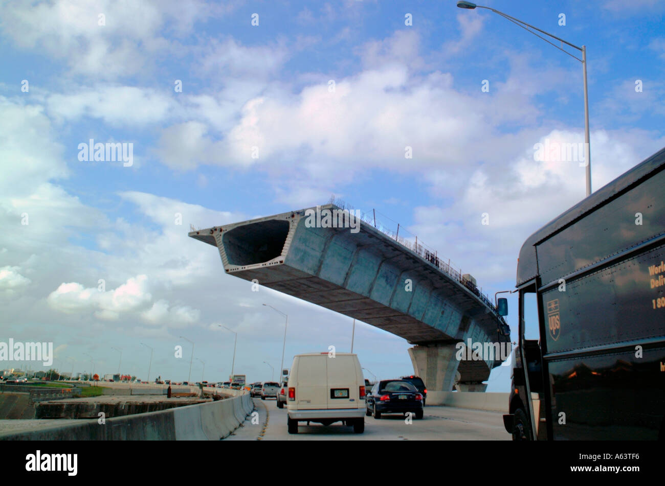 highway bridge construction I95 West Palm Beach Florida interstate ...