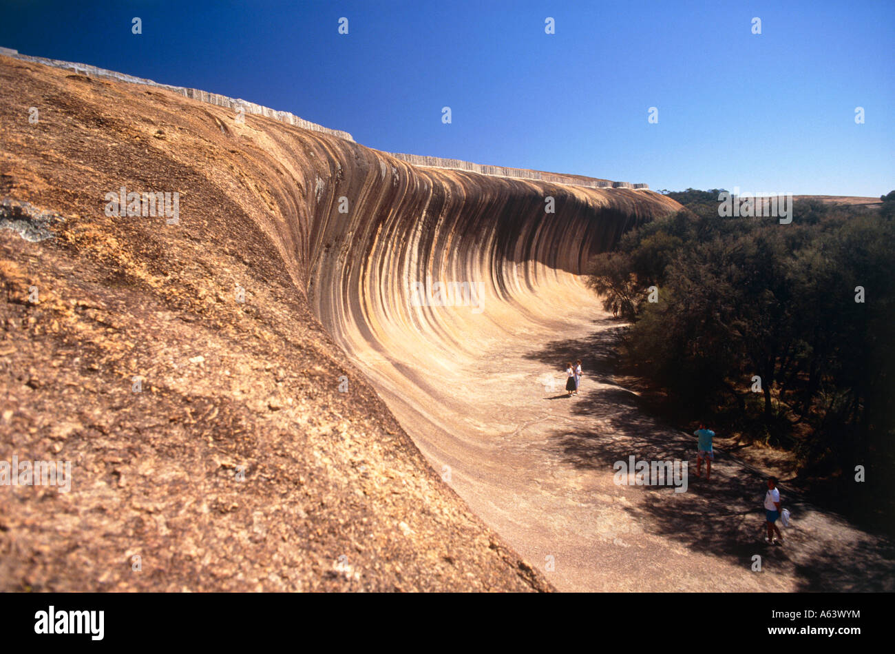 rock formation of wave rock state of western australia australia Stock ...