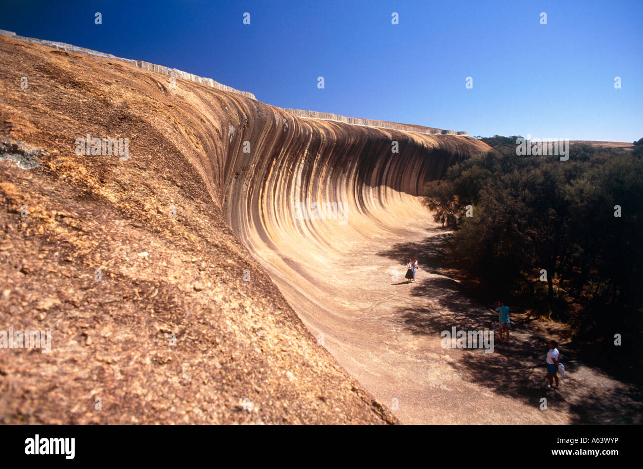 rock formation of wave rock state of western australia australia Stock ...