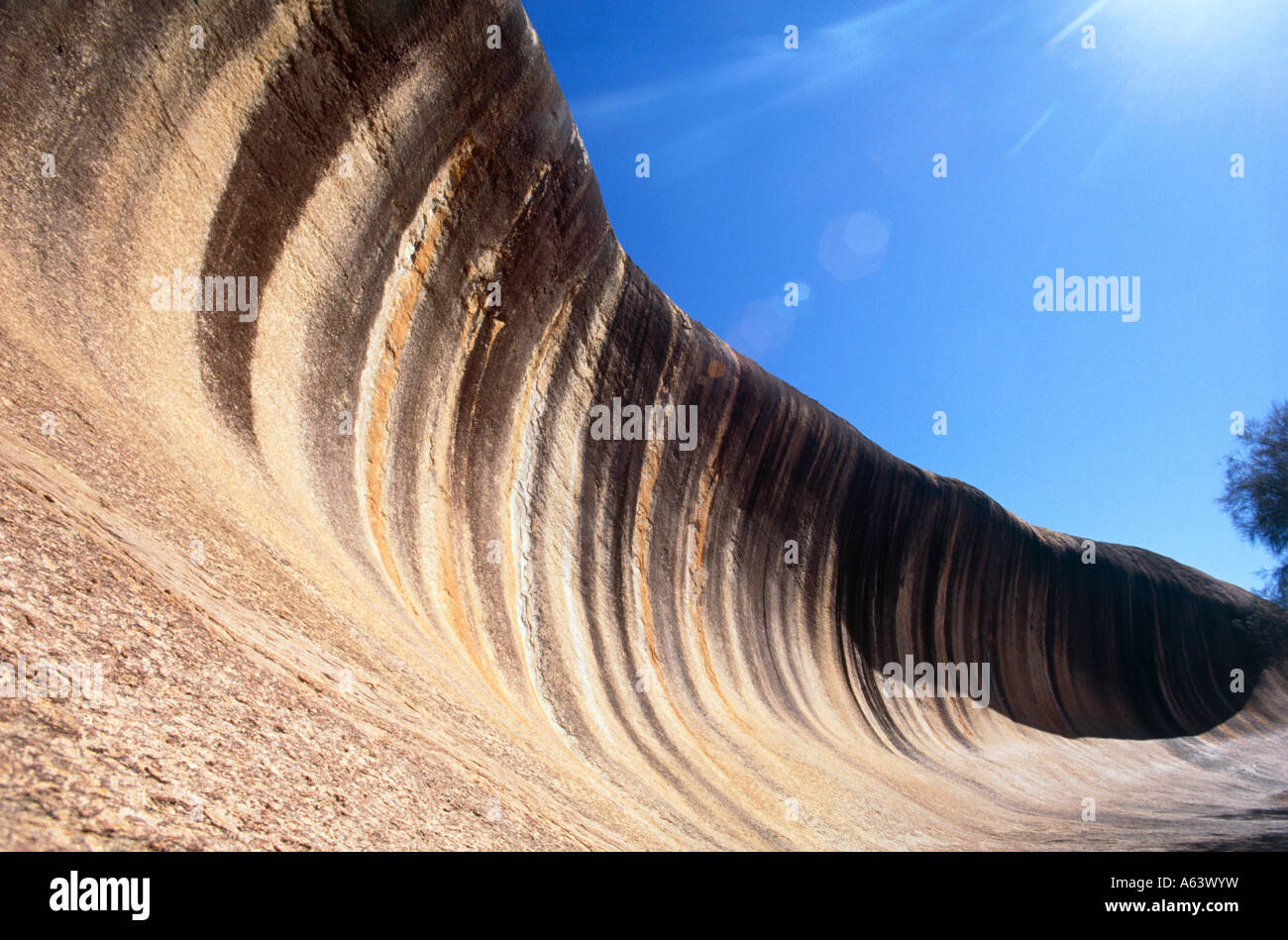 rock formation of wave rock state of western australia australia Stock ...