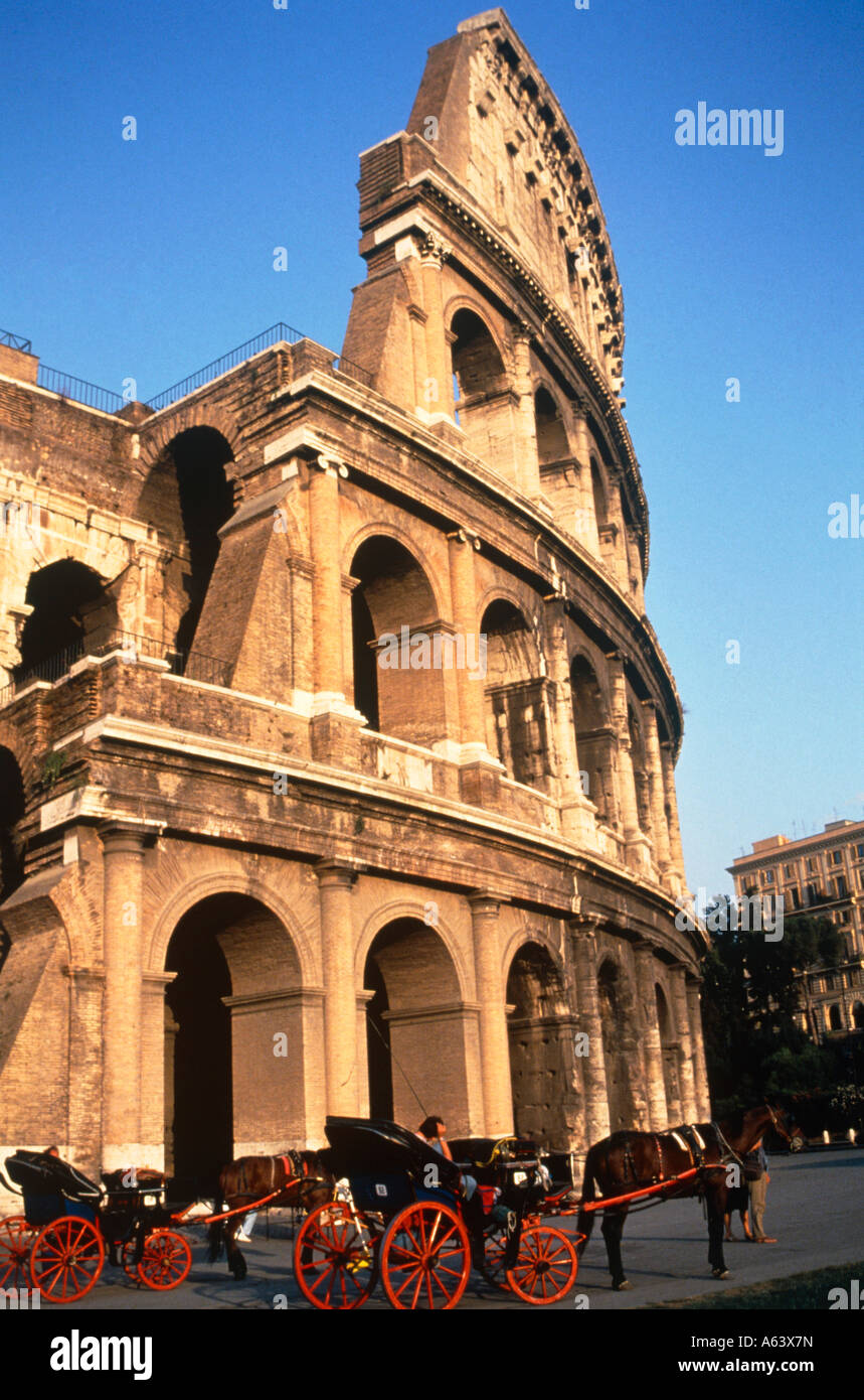 roman amphitheatre coliseum city of rome italy Stock Photo - Alamy